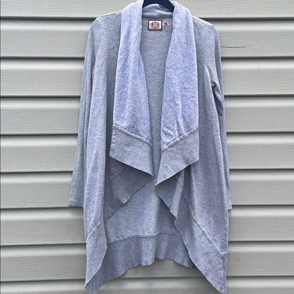 Juicy Couture | Sweaters | Juicy Couture Gray Draped Openfront Cardigan ...
